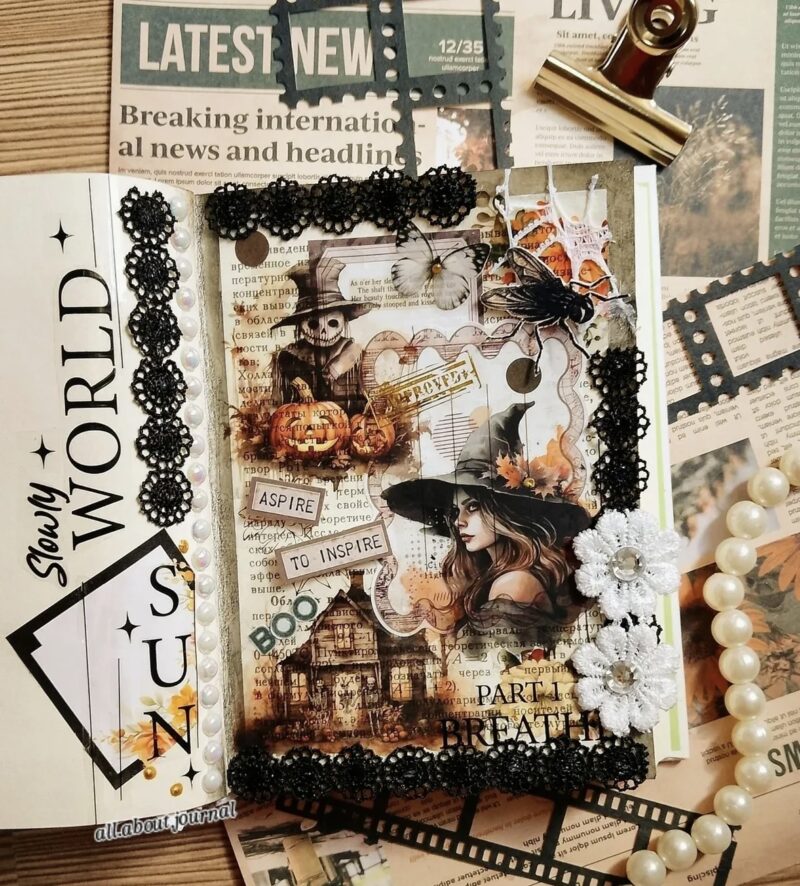 30 Jaw Dropping Halloween Scrapbook Layout Ideas The Slowestuff Blog
