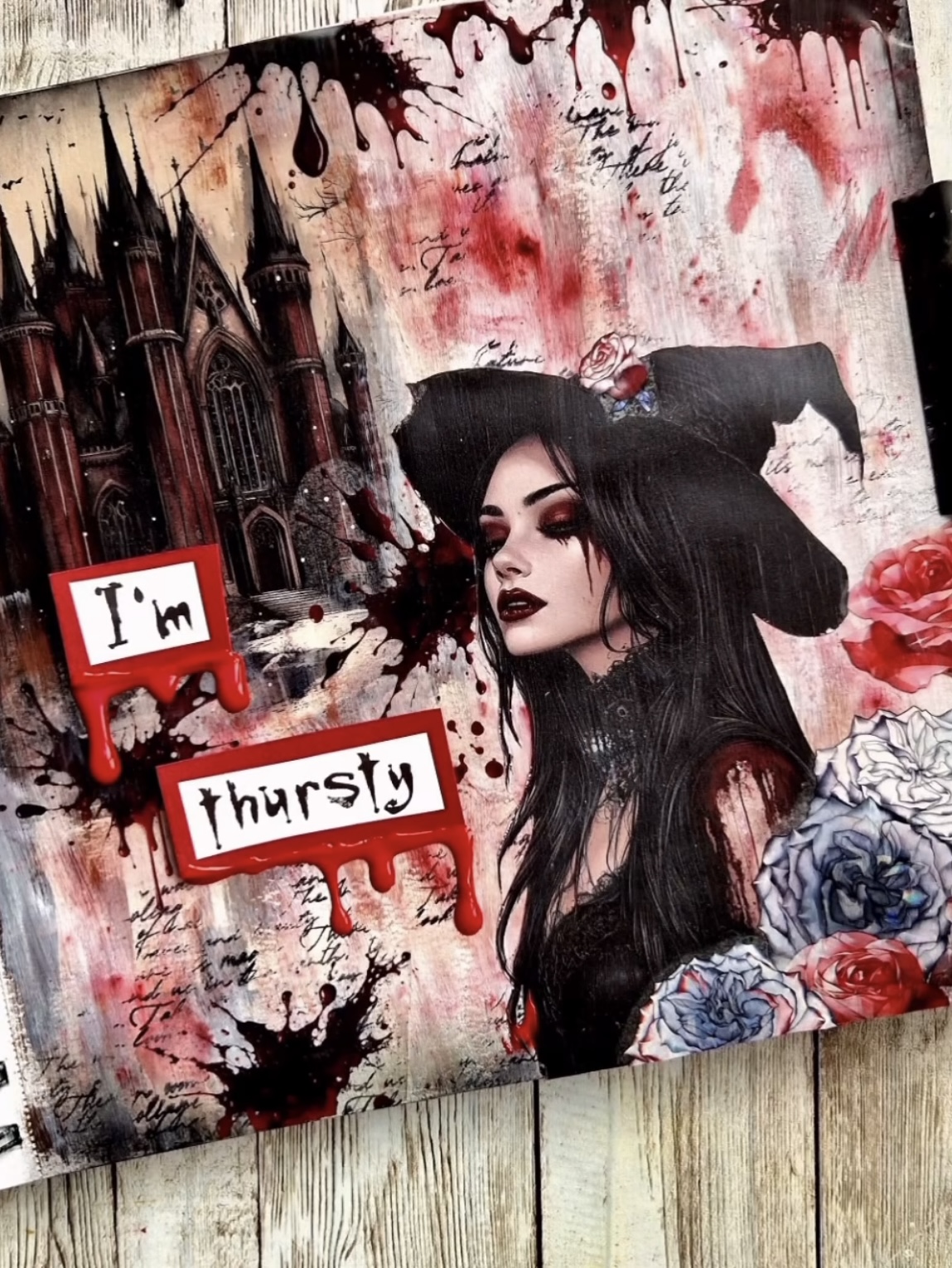 30 Gothic Halloween Scrapbook Ideas and Junk Journal Pages - The ...