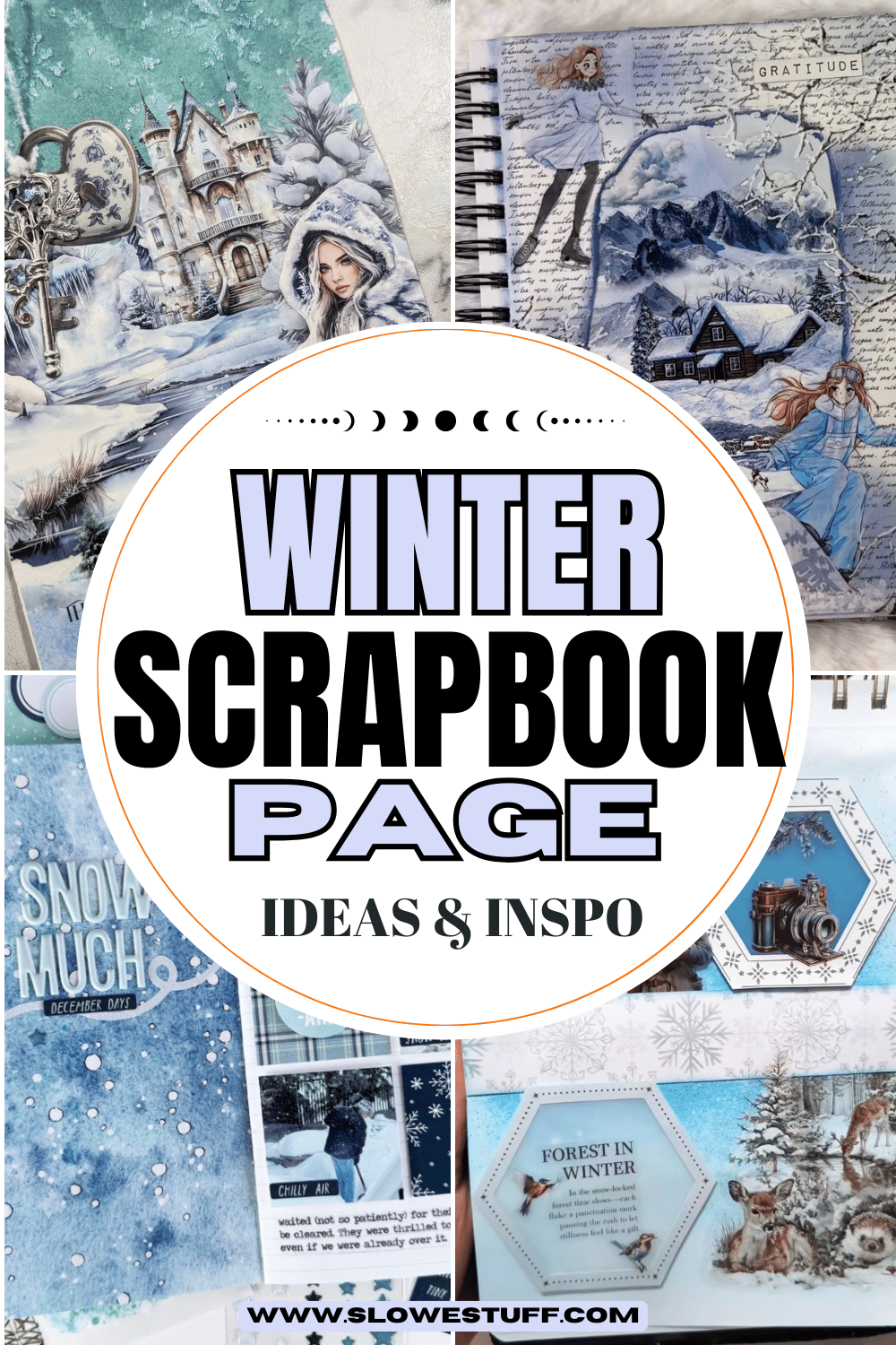 25 Frosty Beautiful Winter Scrapbook Page Ideas & Layouts - The ...
